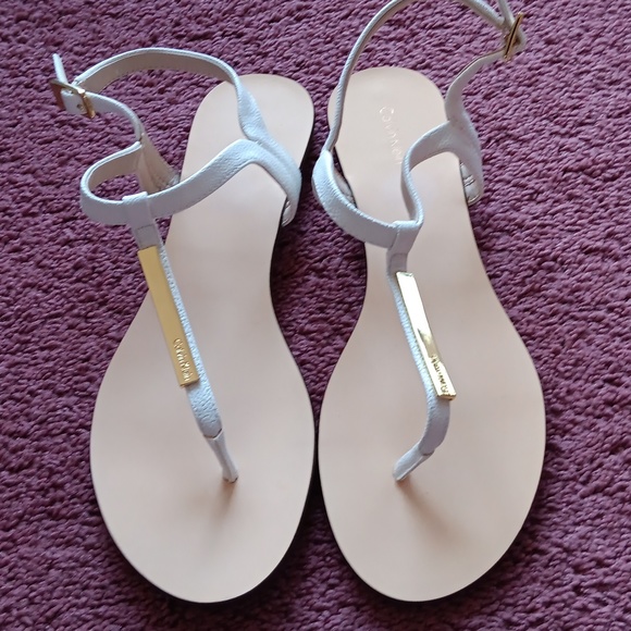 Calvin Klein | Shoes | New Calvin Klein Womens White Leather Samara ...